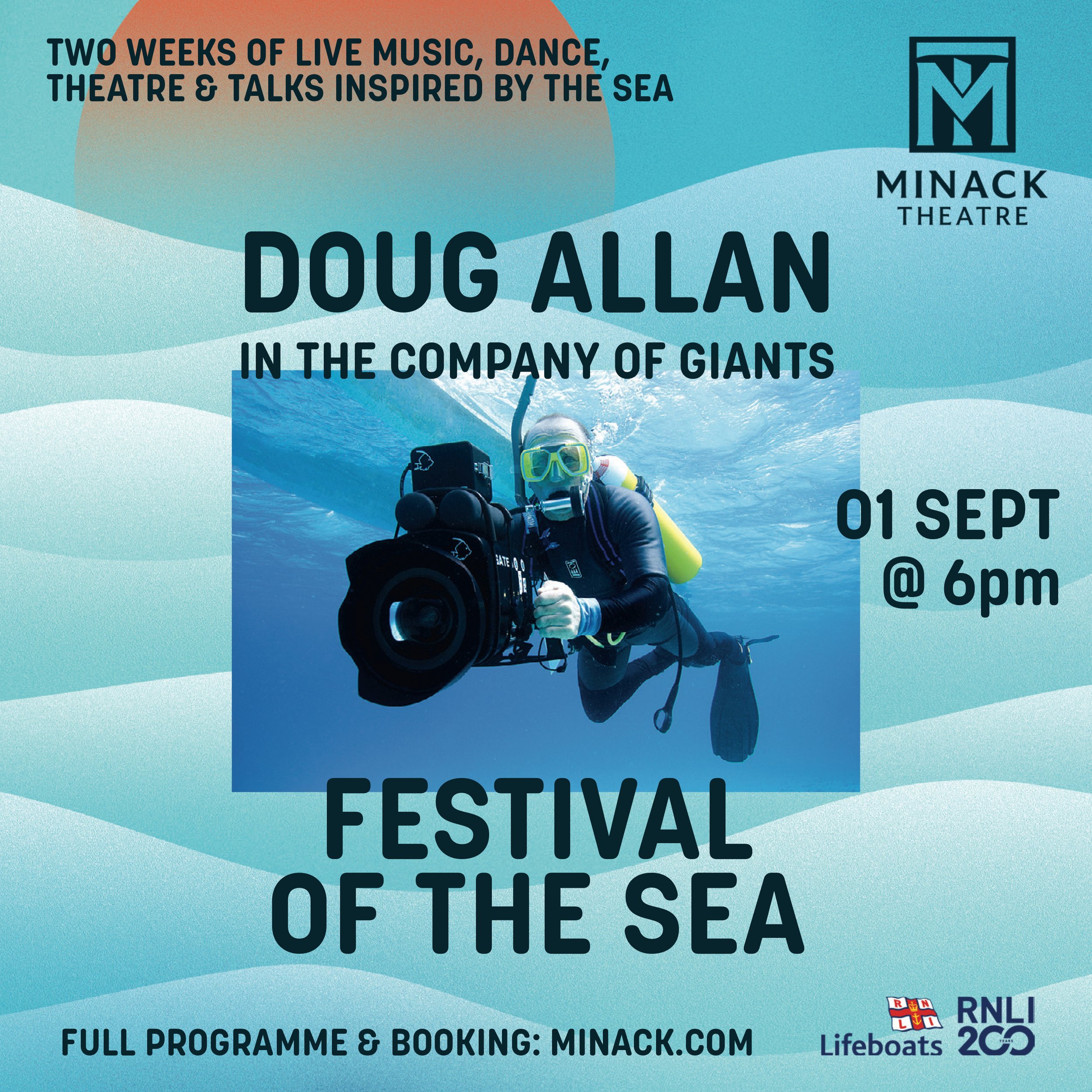 Doug Allan at the iconic Minack Theatre - Jo Sarsby
